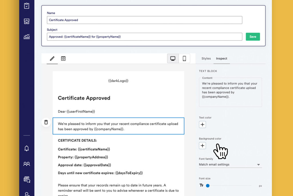 Messaging & Reminders - YourCompliance