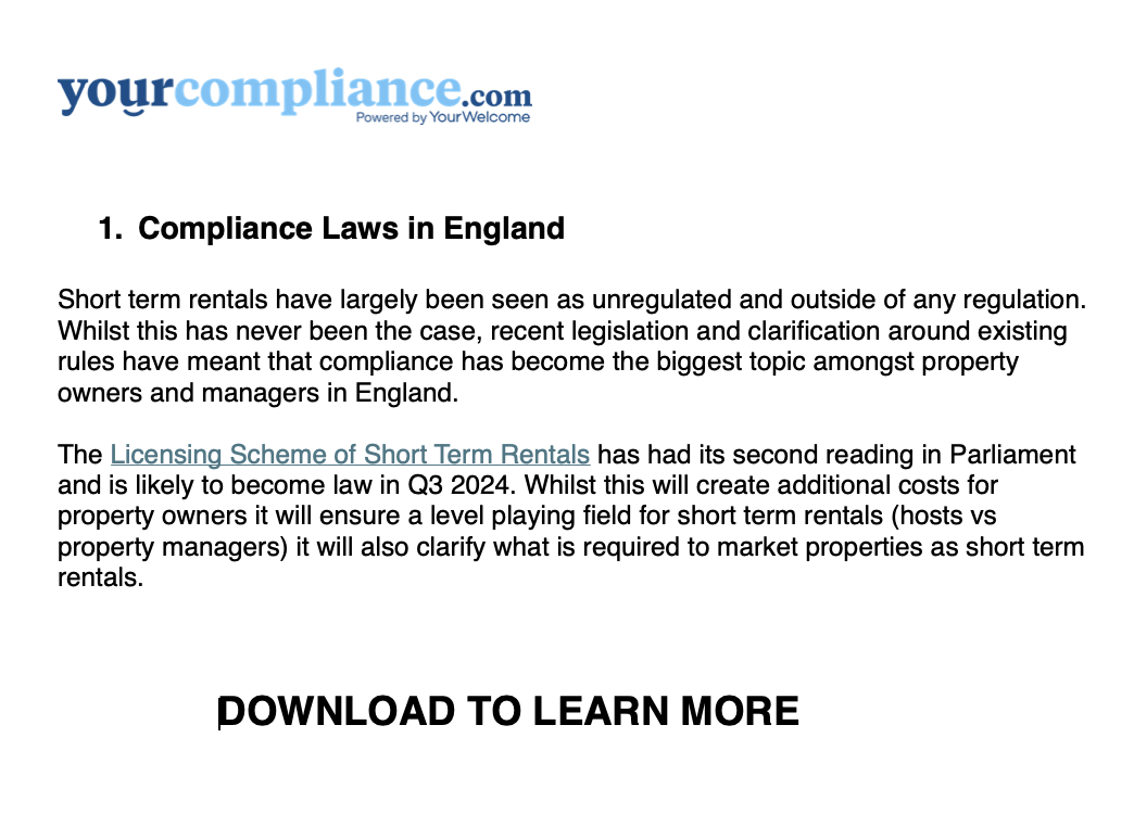 Holiday Let Compliance: What You Need to Do - YourCompliance